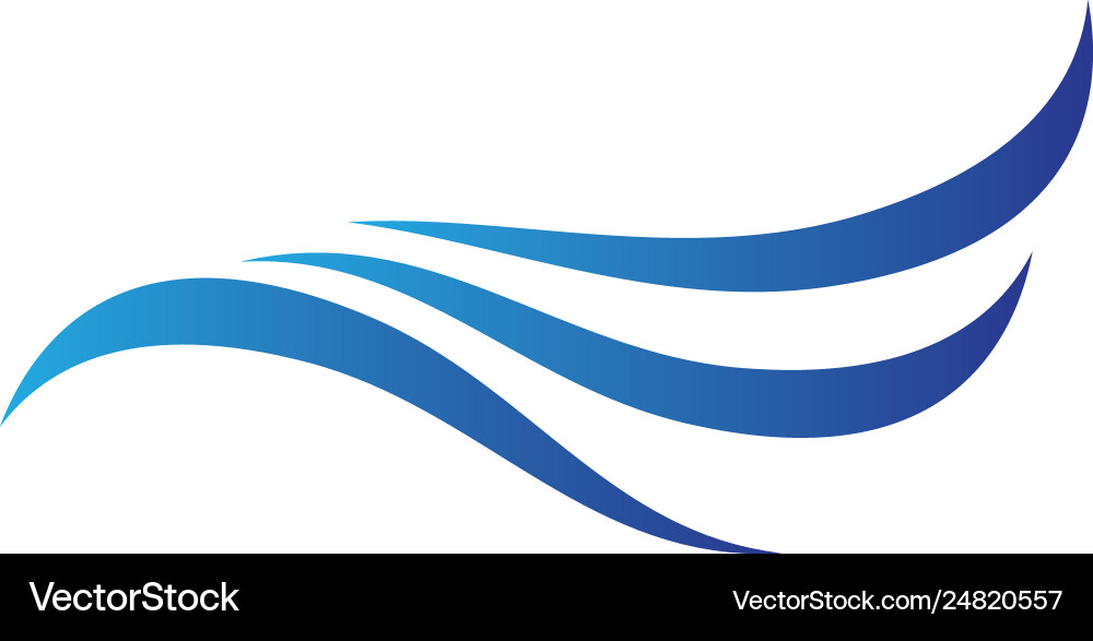 Wave symbol design Royalty Free Vector Image - VectorStock
