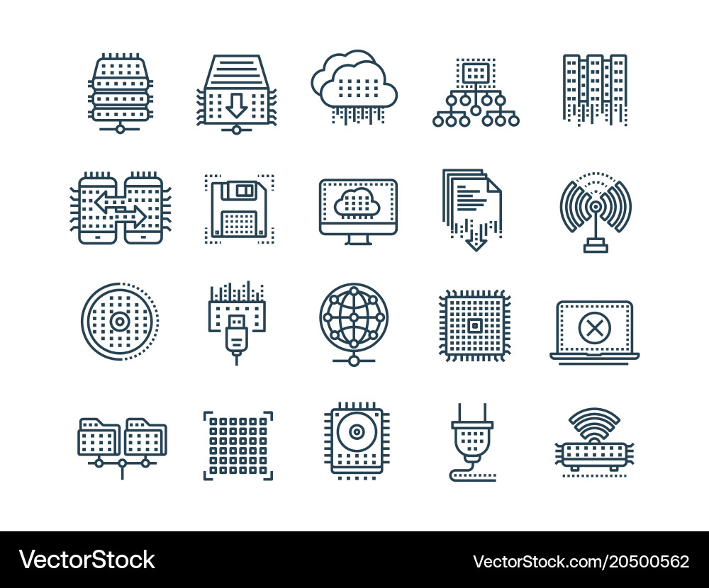 Cloud computing internet technology online Vector Image