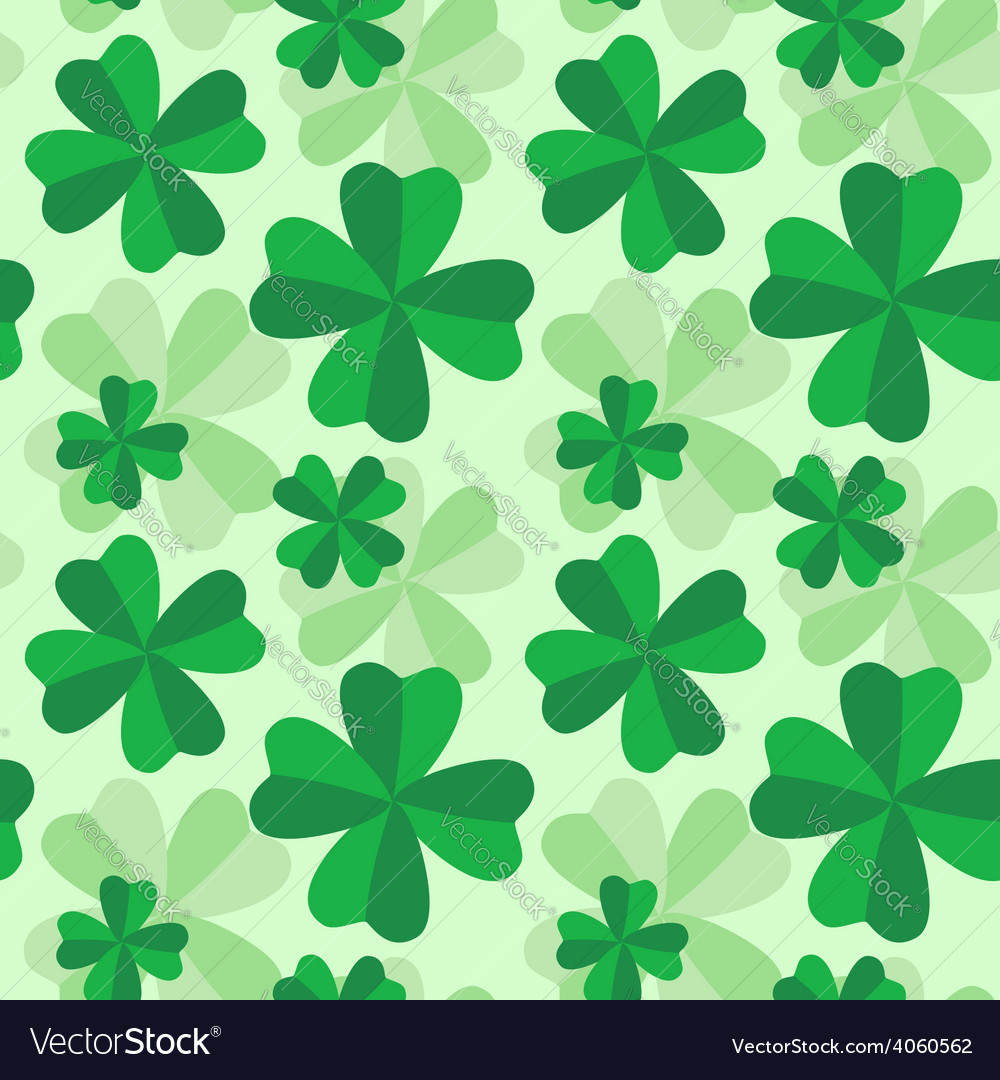 Clover pattern Royalty Free Vector Image - VectorStock