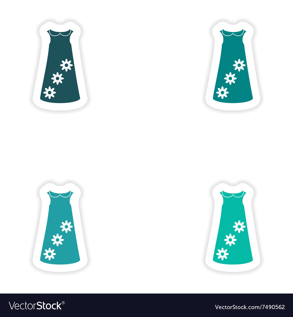Concept Stylish Paper Sticker On White Background Vector Image