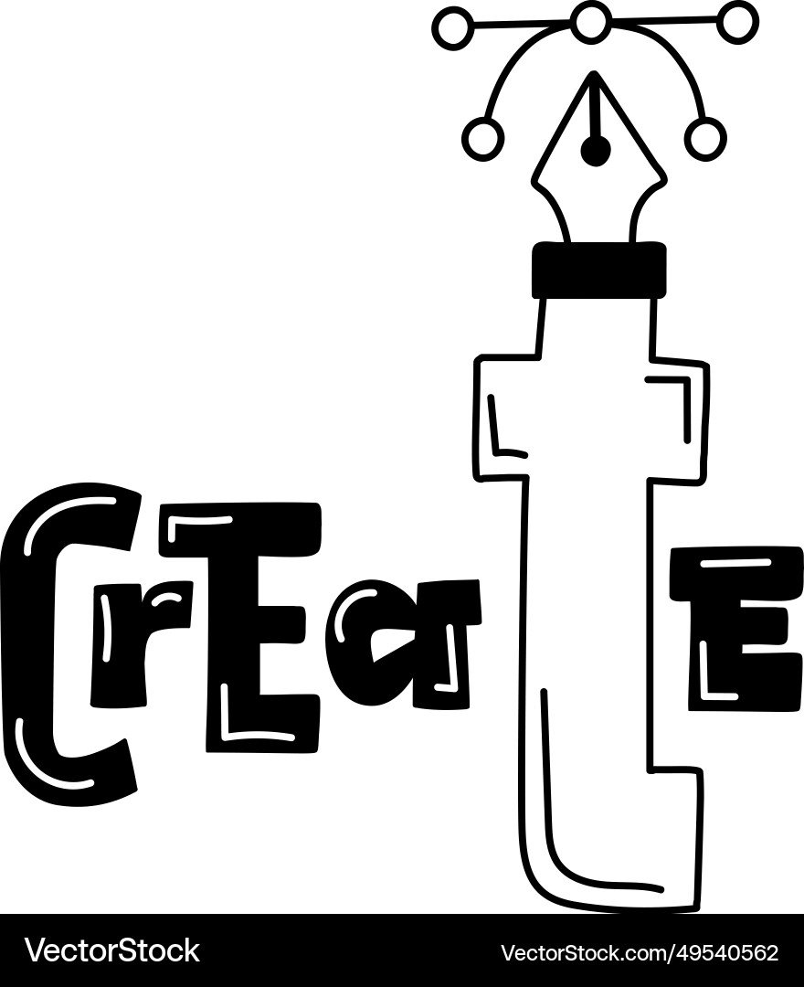 Create design Royalty Free Vector Image - VectorStock