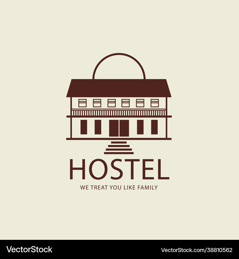 Editable hotel logo business corporate identity Vector Image