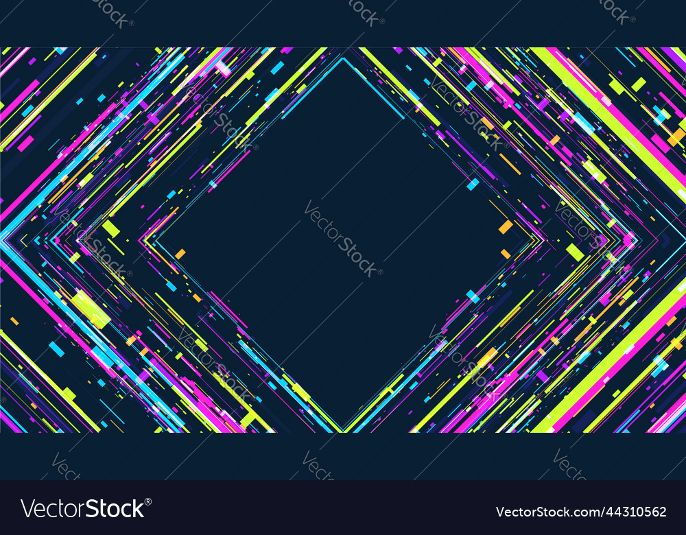 Glitch error effect digital background Royalty Free Vector
