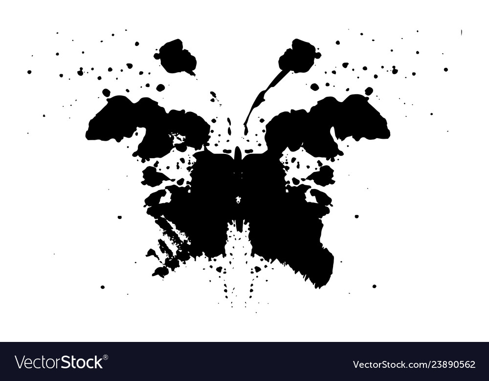 Rorschach inkblot test random Royalty Free Vector Image Rorschach inkblot test random Royalty Free Vector Image