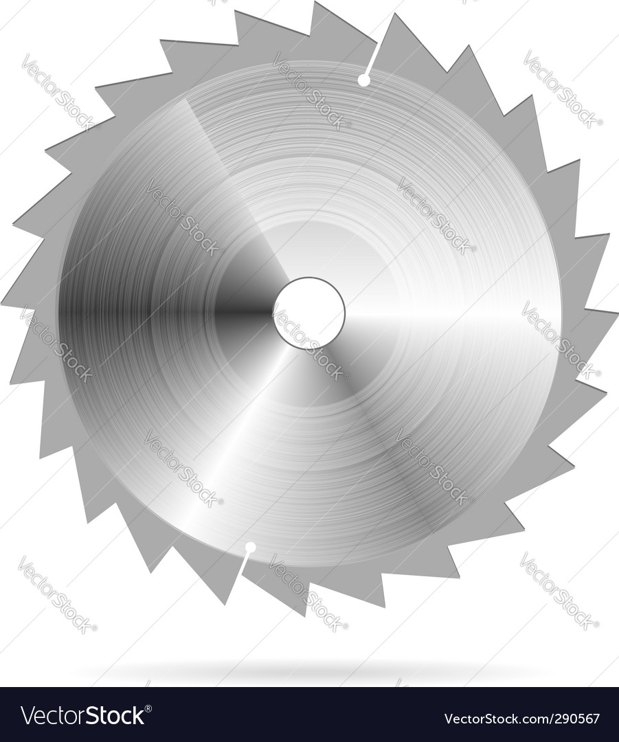 Circular saw blade Royalty Free Vector Image - VectorStock