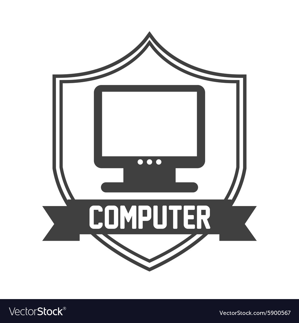 Computer icon Royalty Free Vector Image - VectorStock