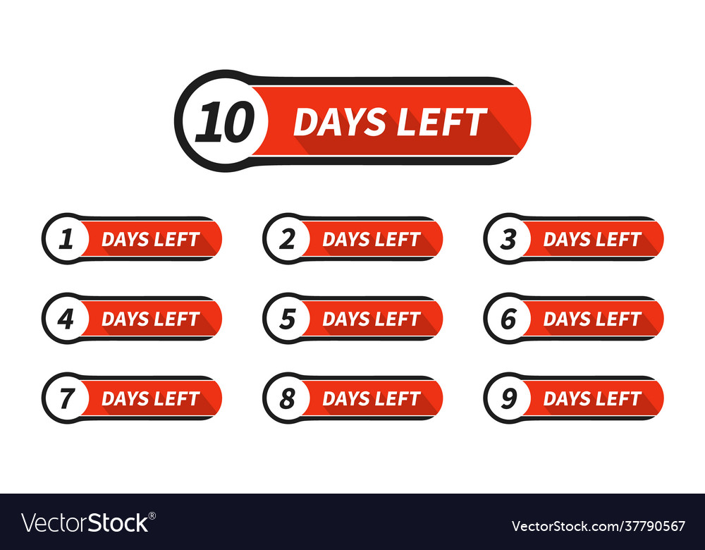 Countdown banners Royalty Free Vector Image - VectorStock