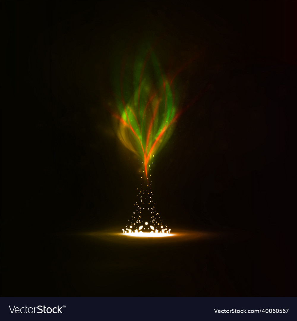 Creative dynamic magic fire Royalty Free Vector Image