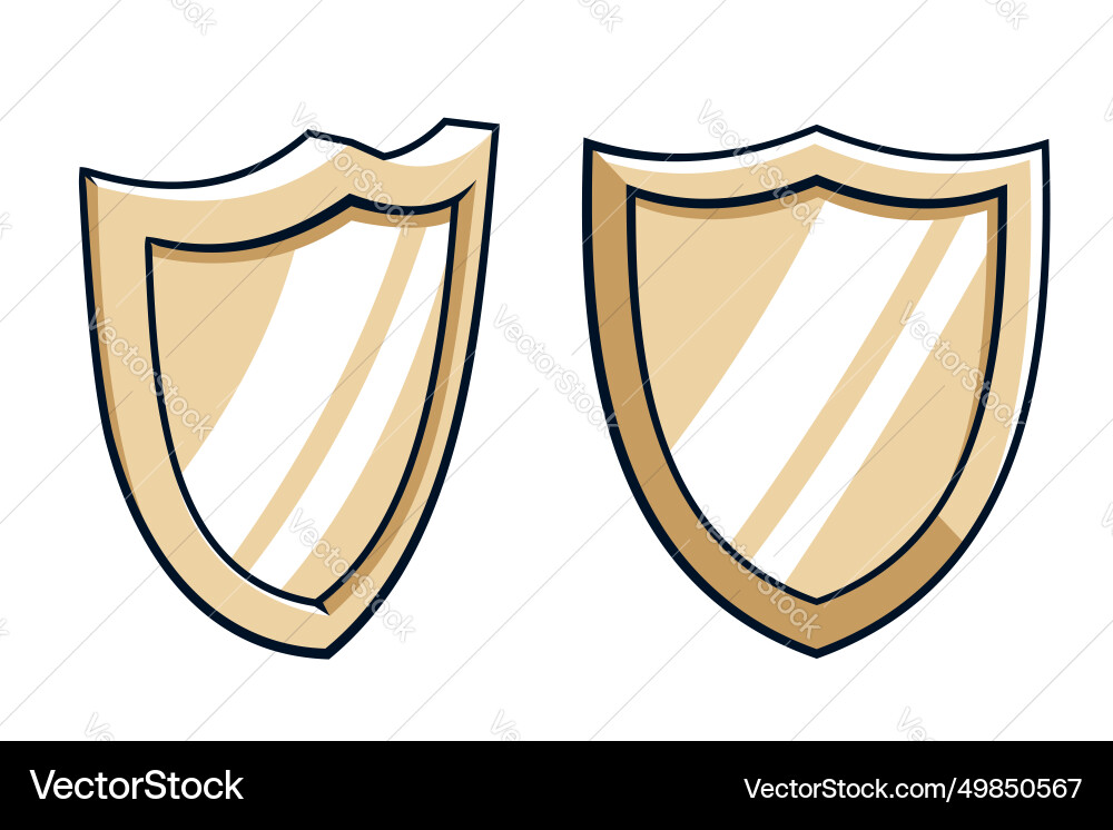 Knight shield - symbol of protection Royalty Free Vector