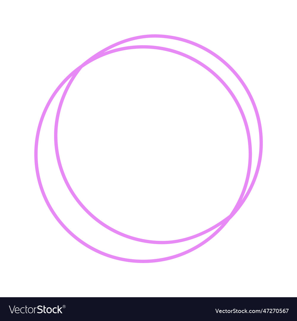 Linear rounded element Royalty Free Vector Image