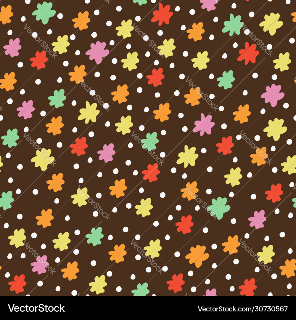 Seamless flowers pattern floral background baby Vector Image
