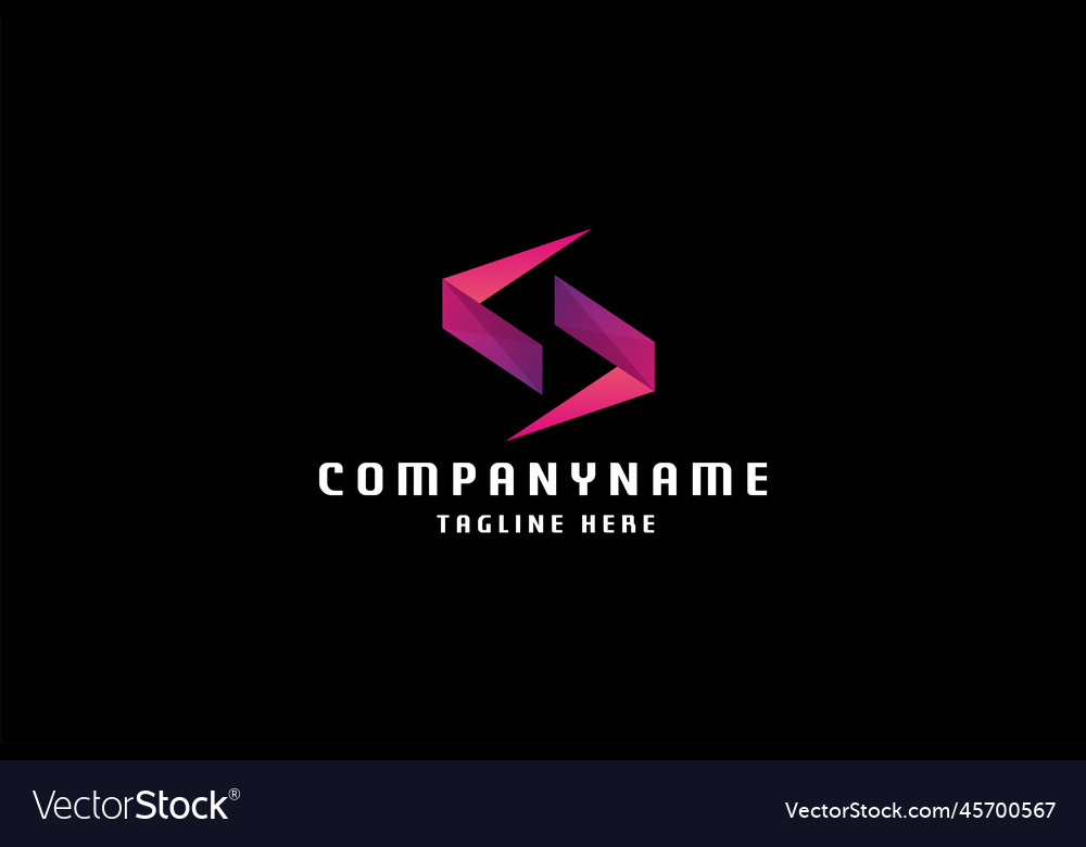 Super code letter s logo pro template Royalty Free Vector