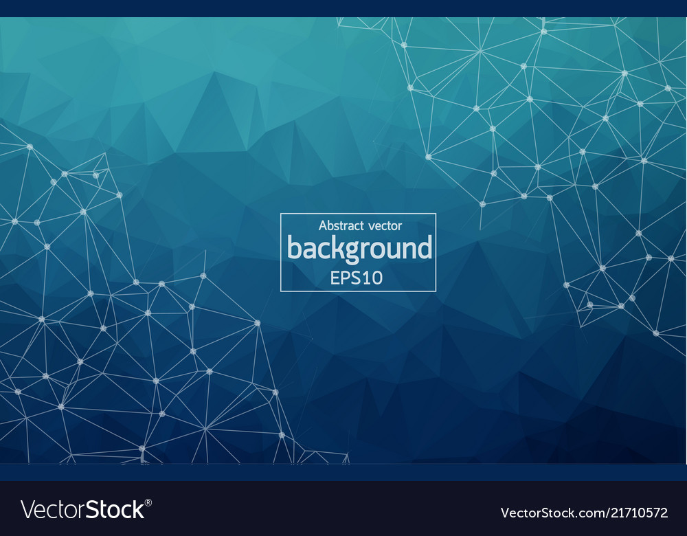 Abstract blue polygonal space background Vector Image