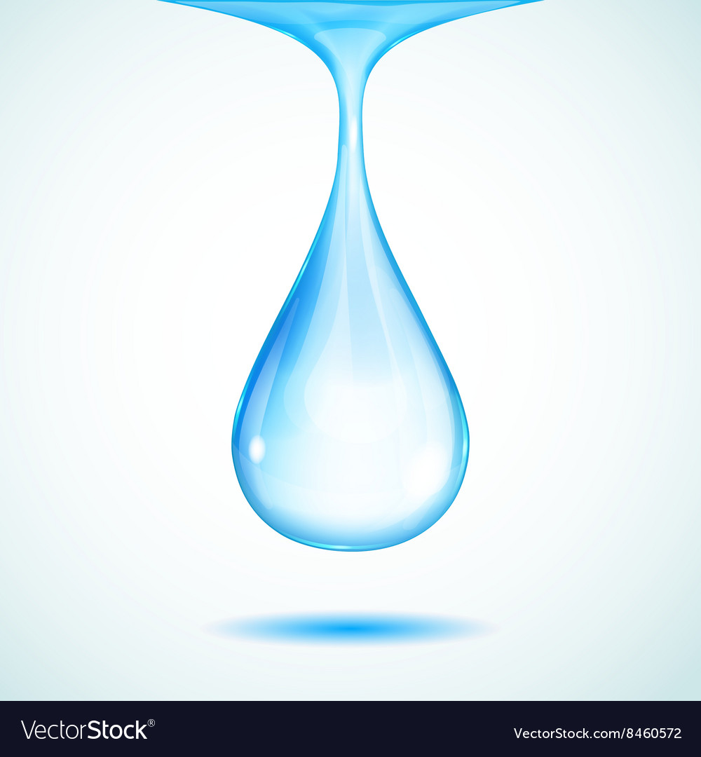 Big drop Royalty Free Vector Image - VectorStock