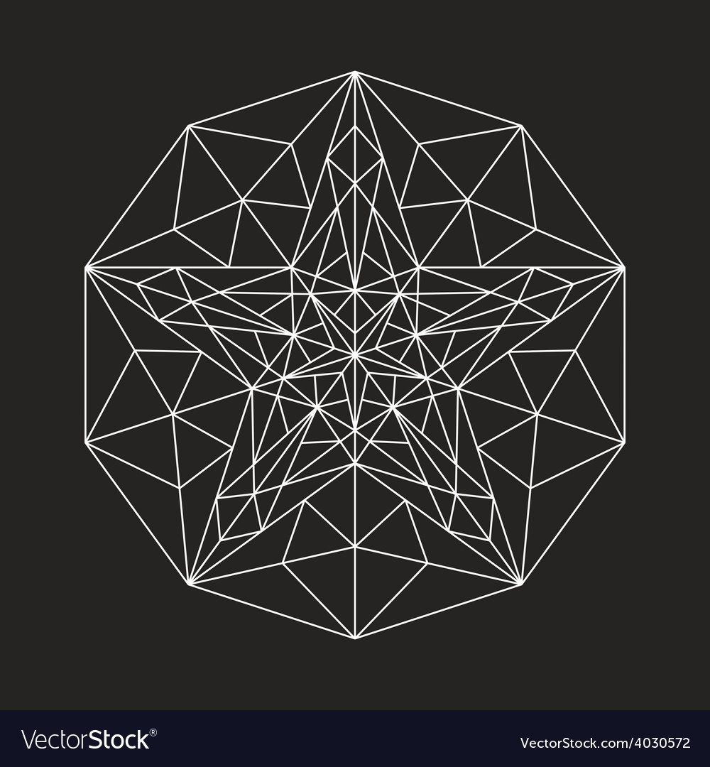 Line Designs Geometry Star