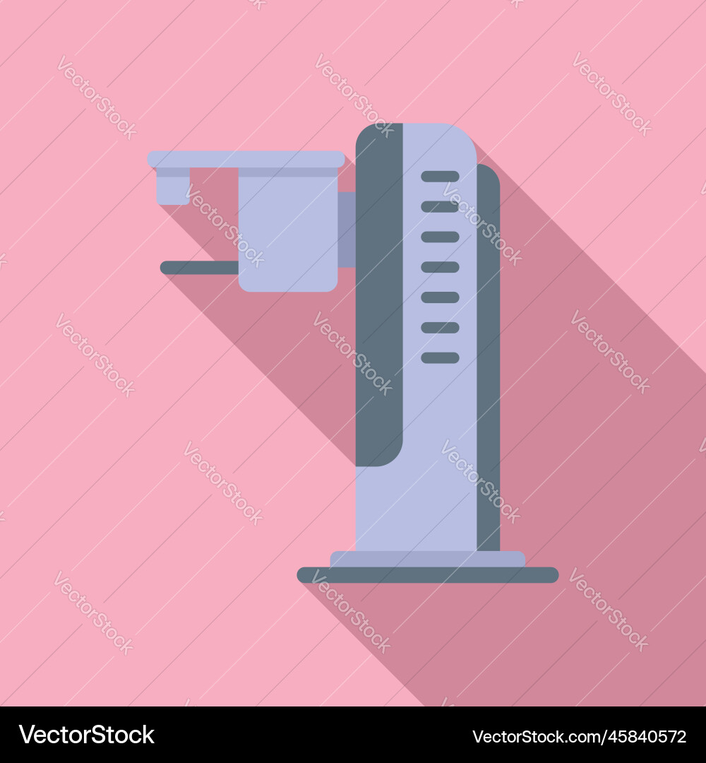 Health mammography machine icon flat Royalty Free Vector