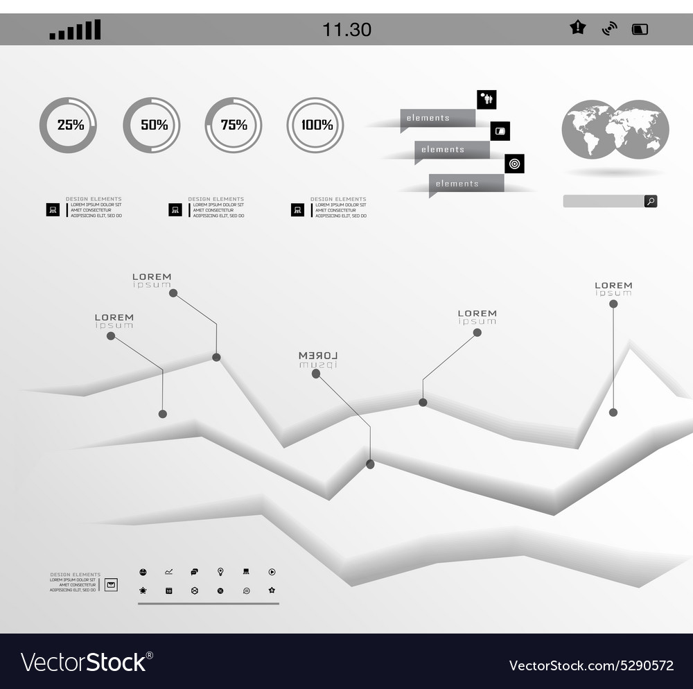 Set elements of infographics Royalty Free Vector Image