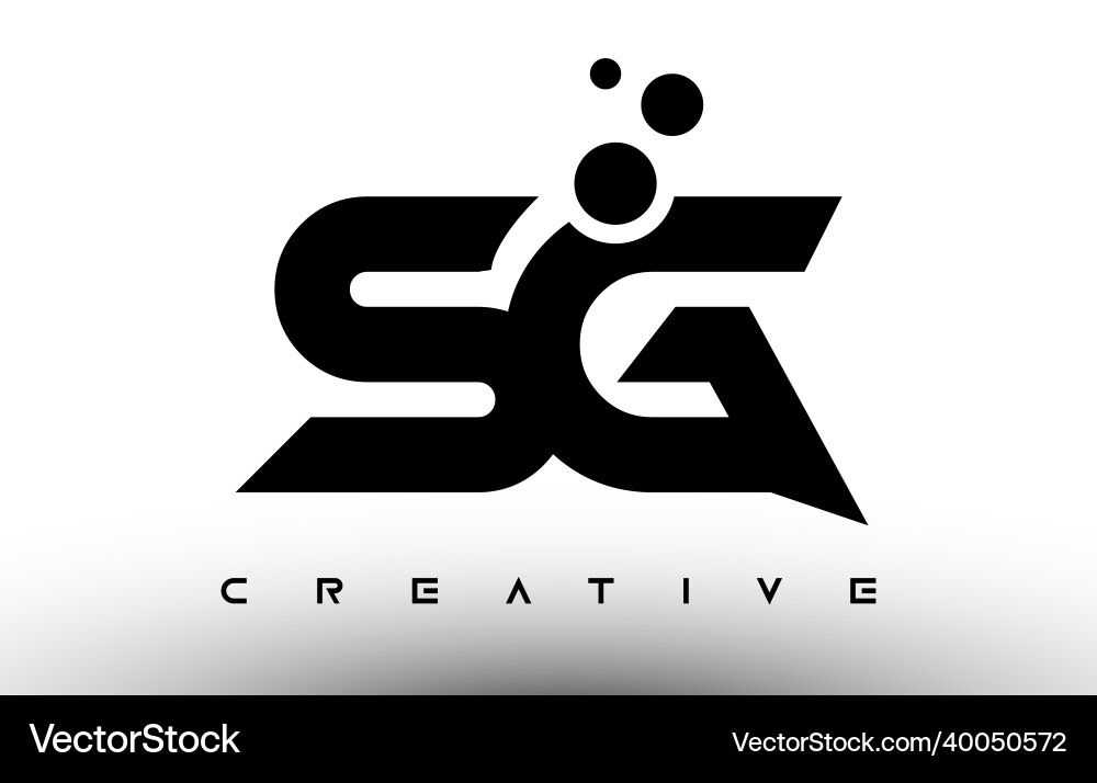 Sg elegant letter logo design icon Royalty Free Vector Image