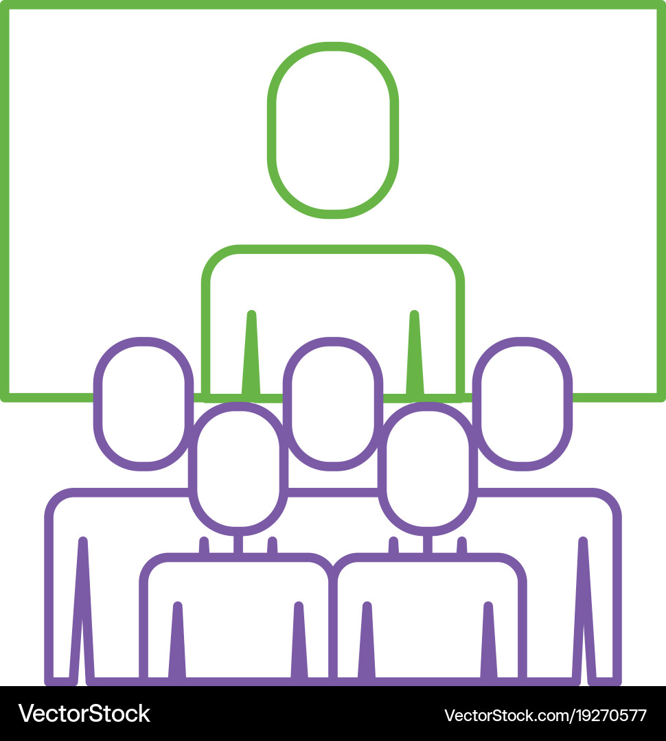 Business meeting manager group board Royalty Free Vector