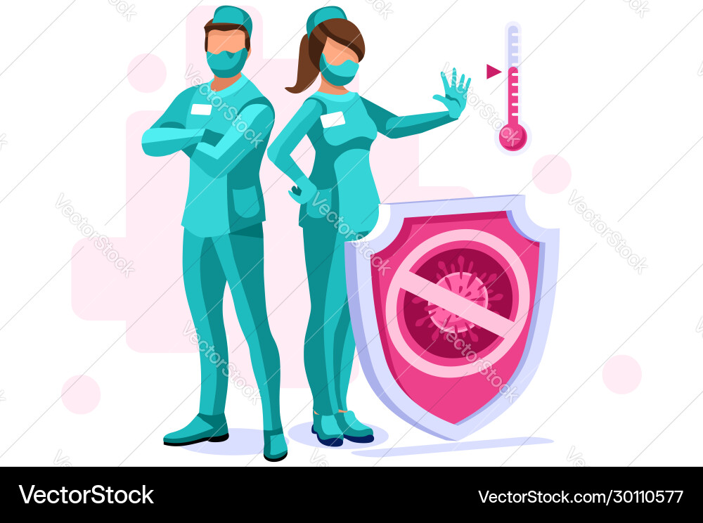Corona virus medical risk symbol Royalty Free Vector Image
