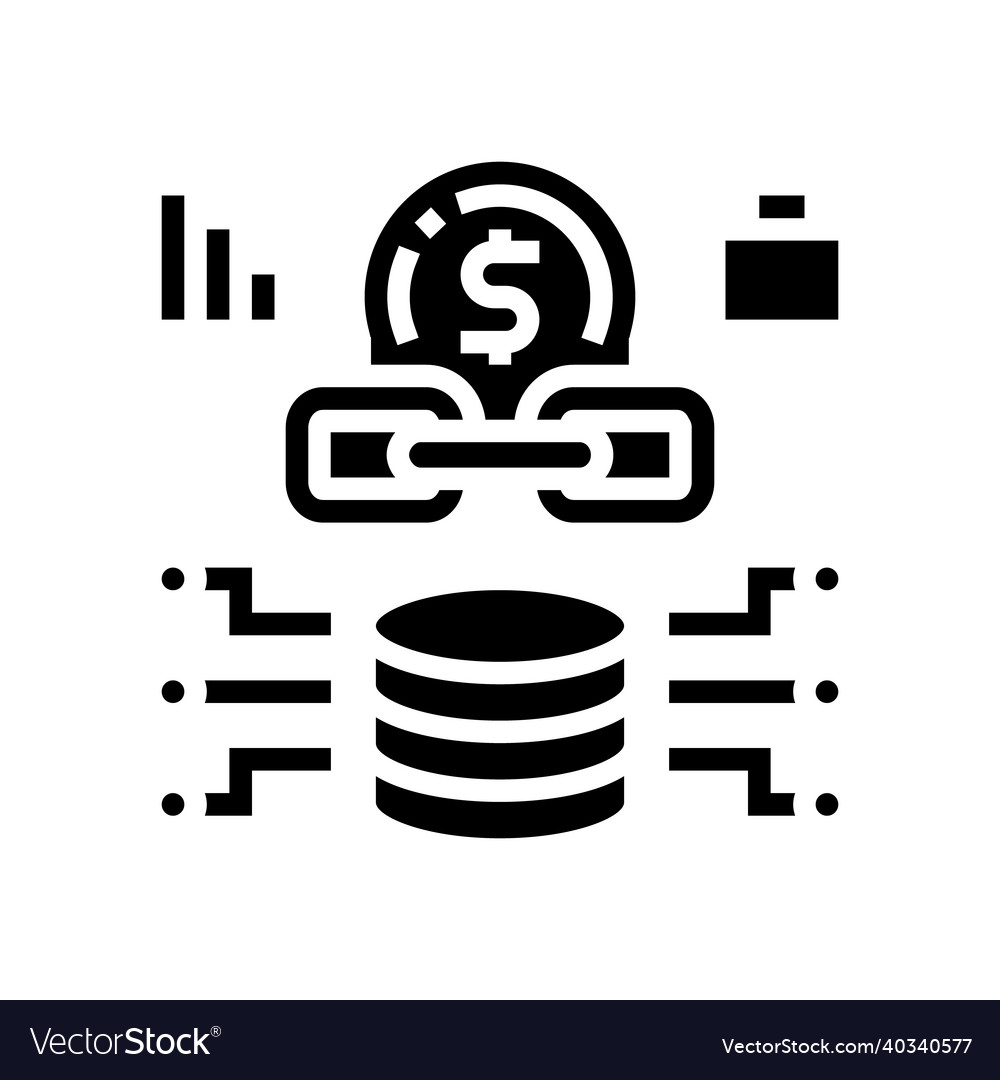 Data center business glyph icon Royalty Free Vector Image