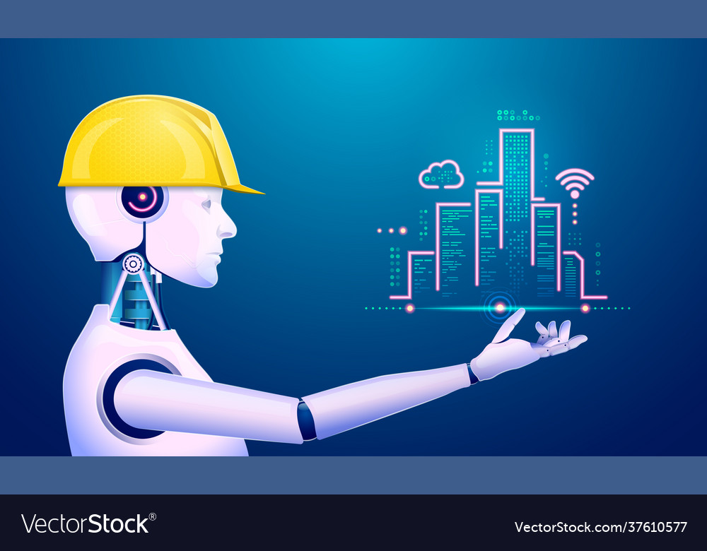 Engineerrobot2 Royalty Free Vector Image - VectorStock