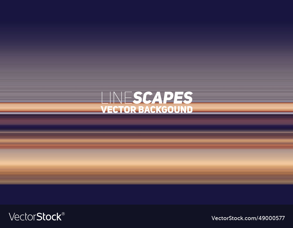Linescapes gradient background minimal Royalty Free Vector