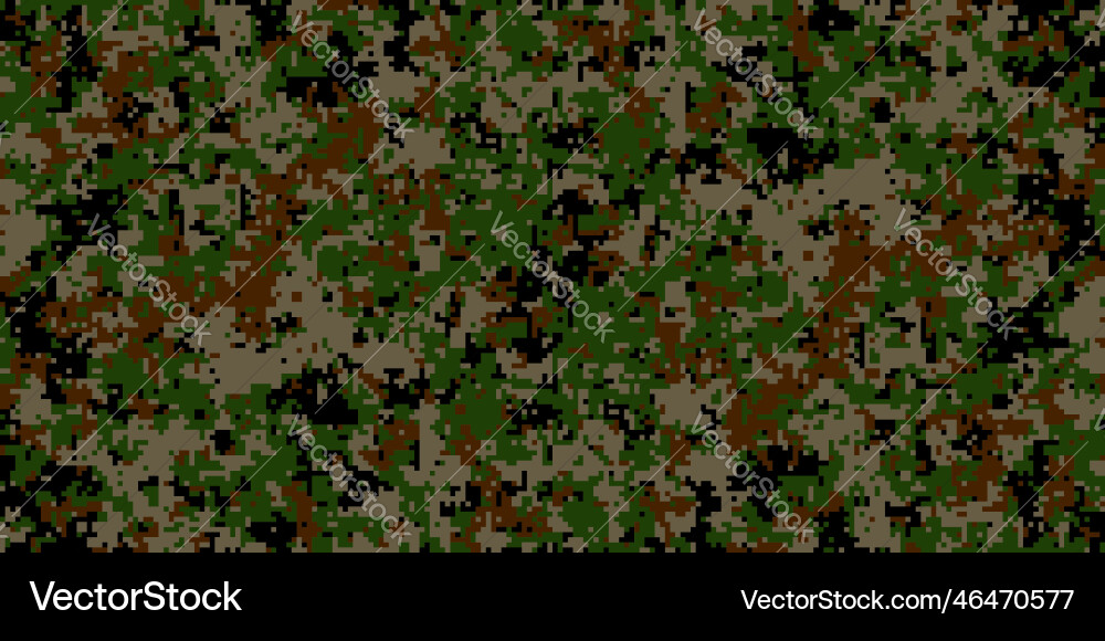 Pixel camouflage for a soldier army uniform Vector Image