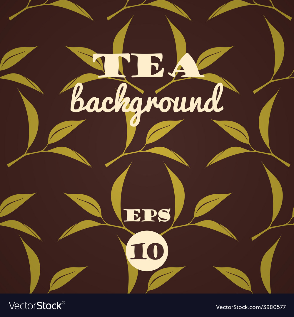 Tea background Royalty Free Vector Image - VectorStock