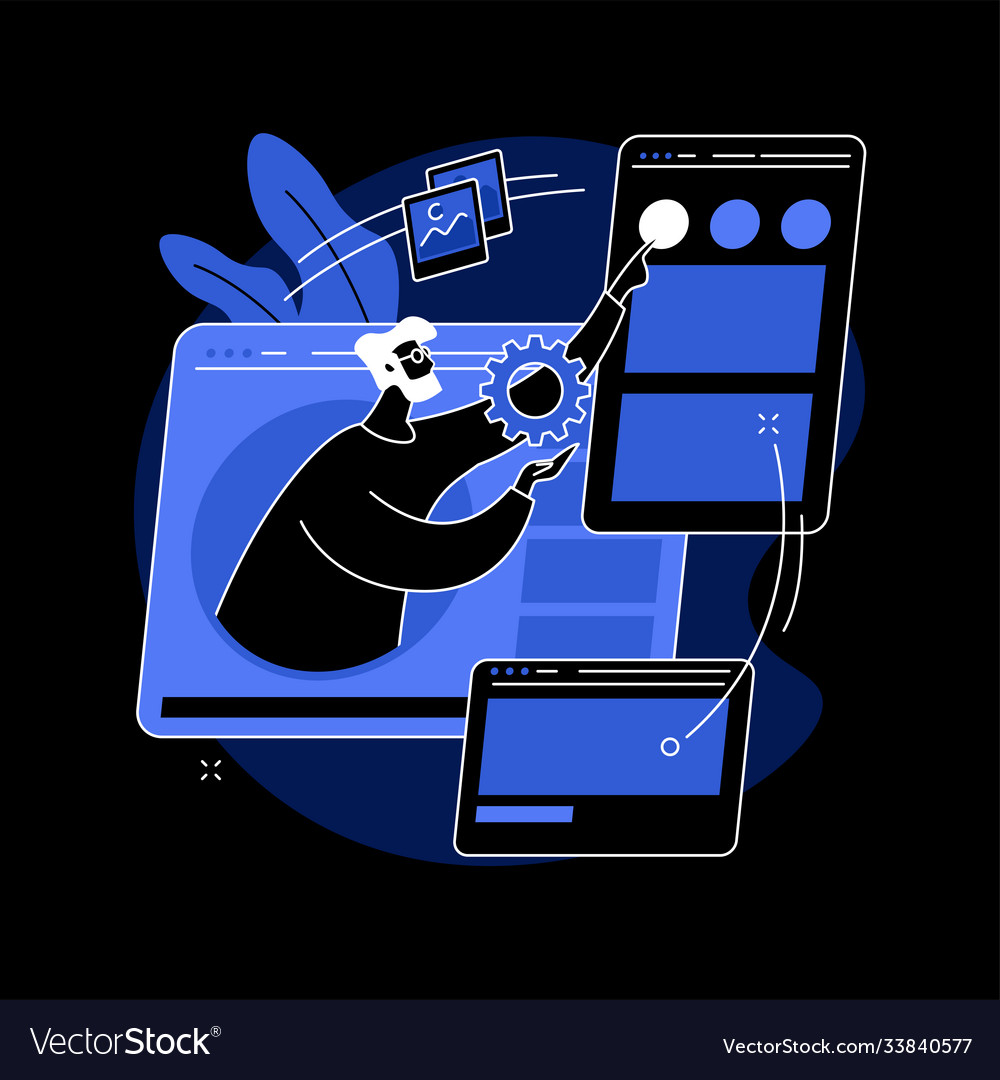 Website template abstract concept Royalty Free Vector Image