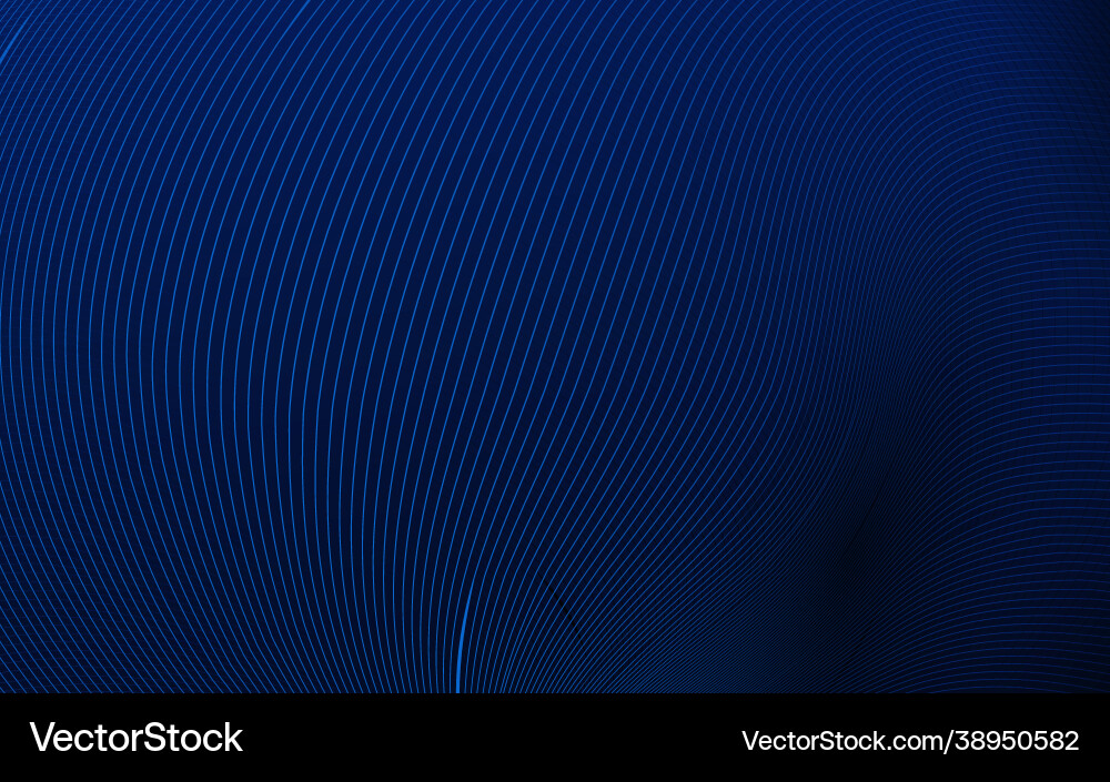 Abstract lines curve blue color background design Vector Image