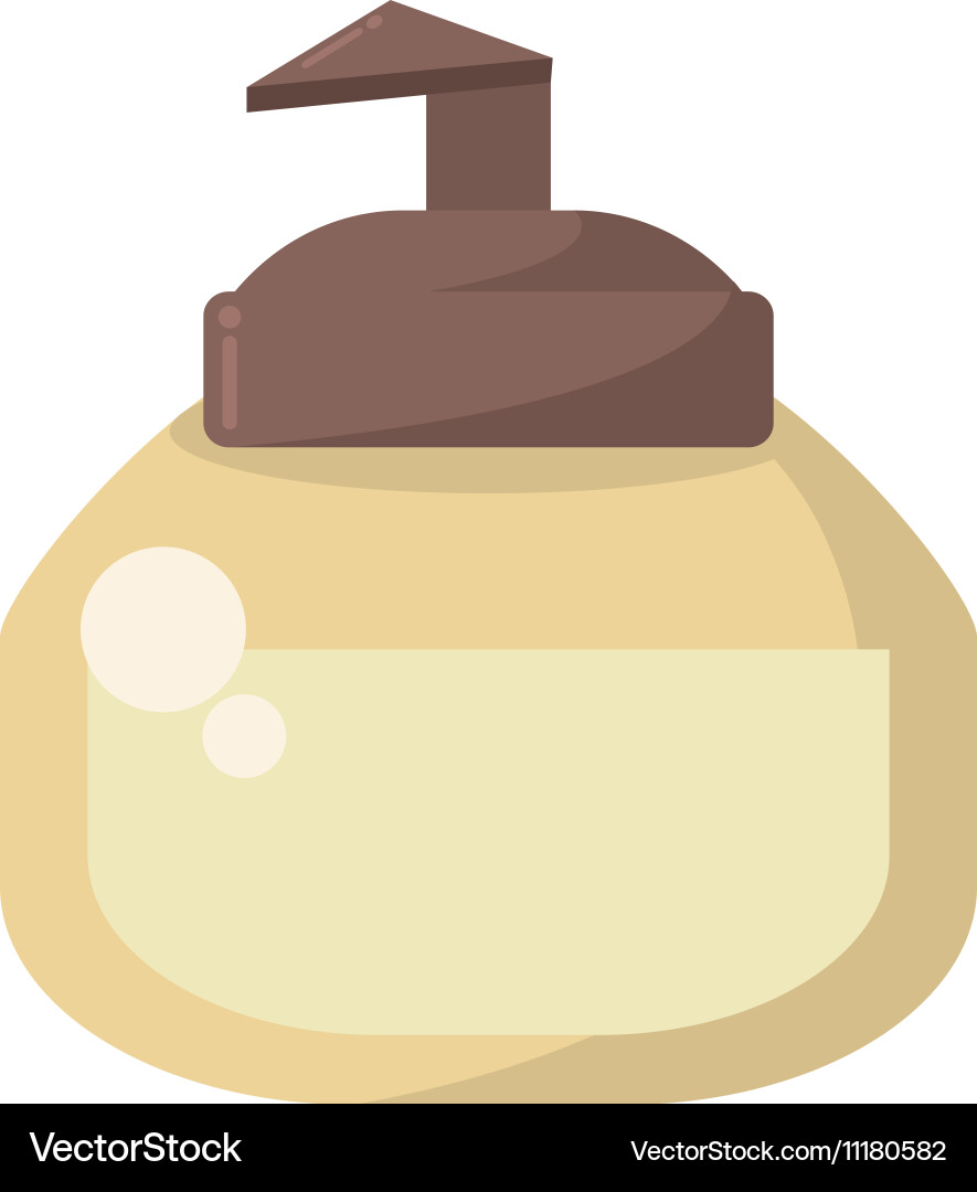Cream bottle spa product isolated icon Royalty Free Vector