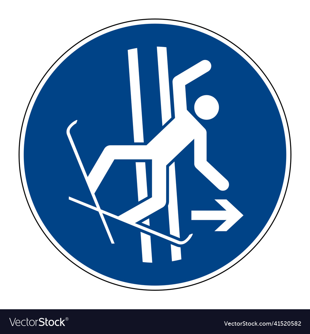 Exit towpath Royalty Free Vector Image - VectorStock