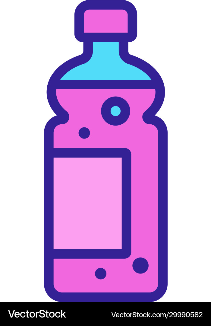 Fizzy drink icon isolated contour symbol Vector Image