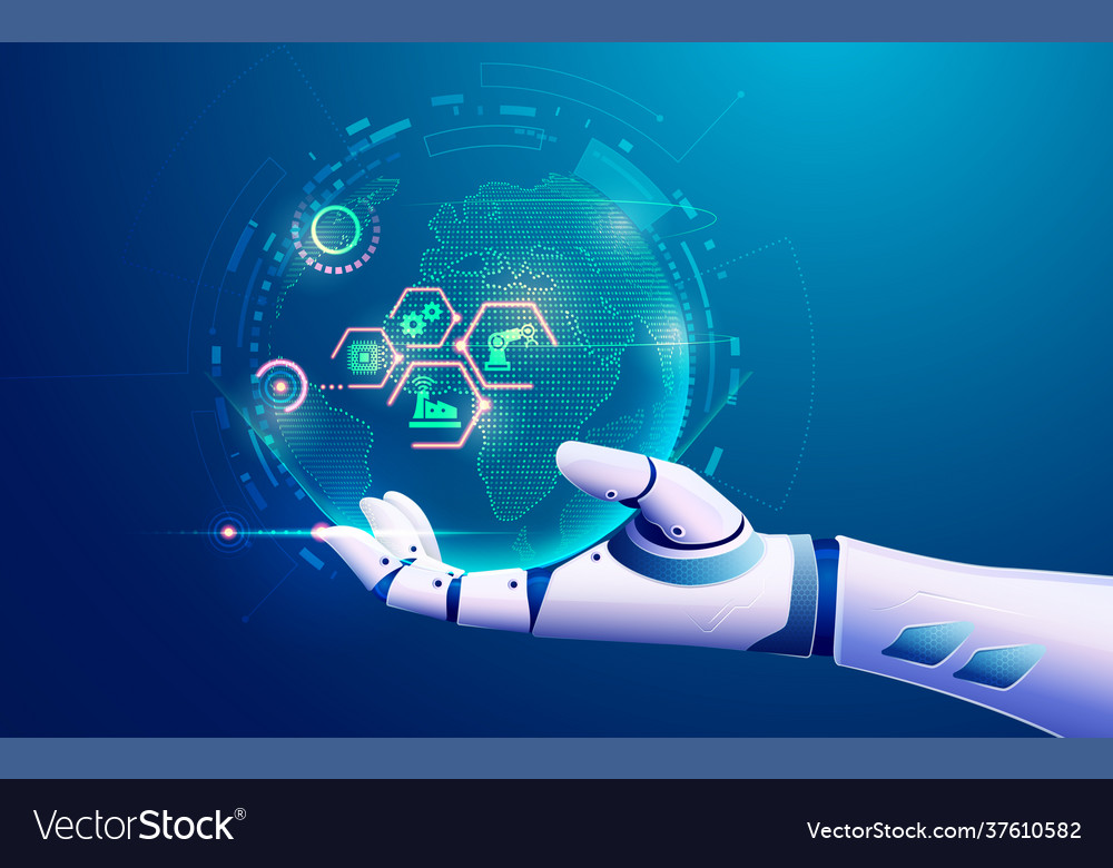 Iotrobot Royalty Free Vector Image - VectorStock