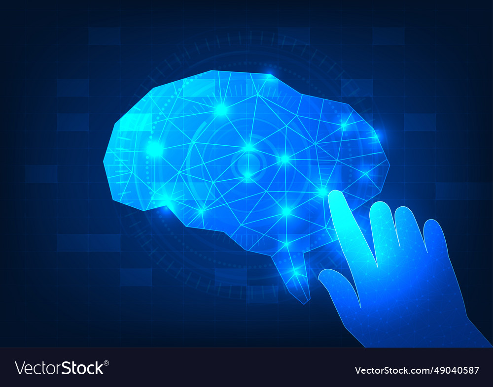 Artificial intelligence technology or ai Vector Image