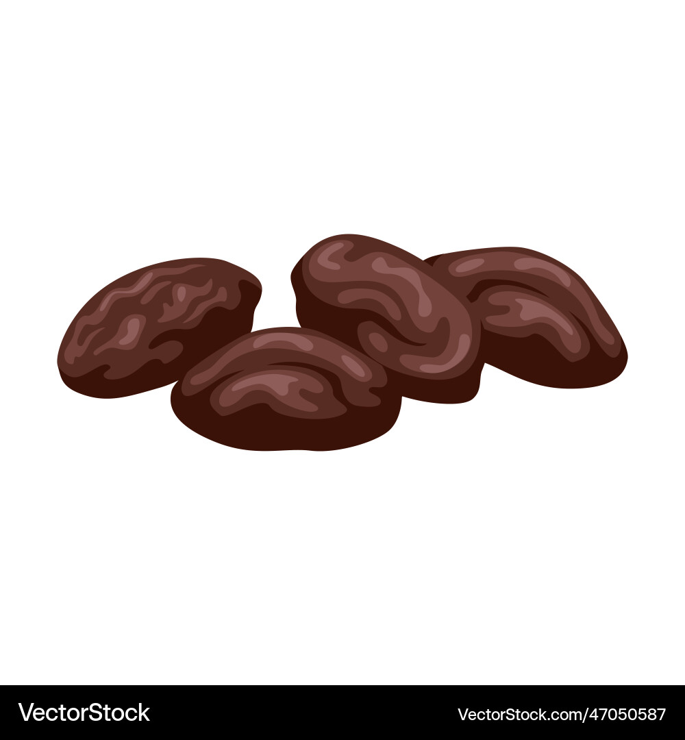 Chocolate cocoa bean cartoon cacao Royalty Free Vector Image