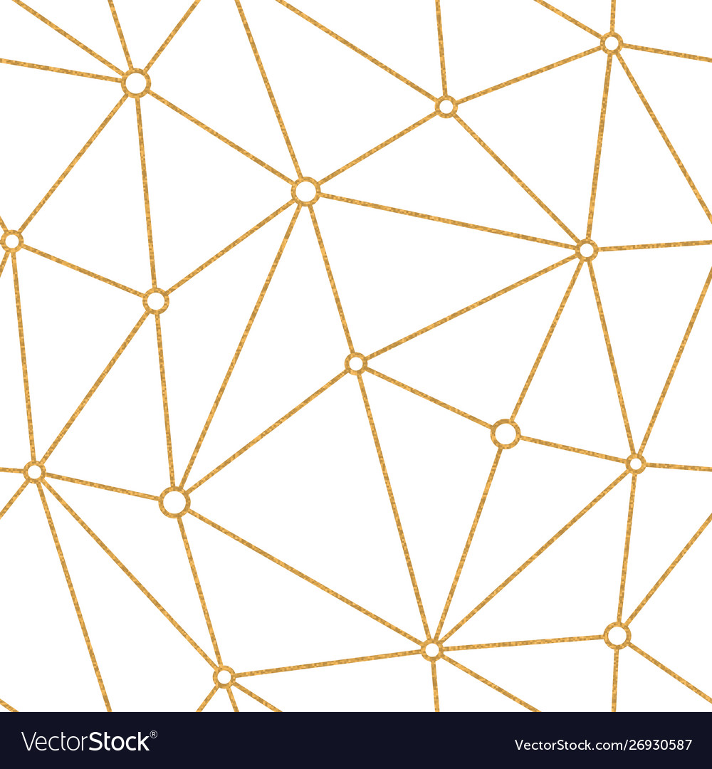 Gold triangle pattern Royalty Free Vector Image