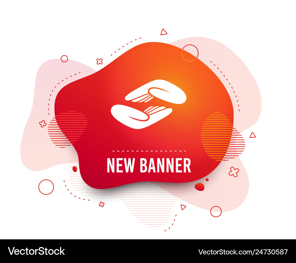 Helping hands sign icon charity or endowment Vector Image