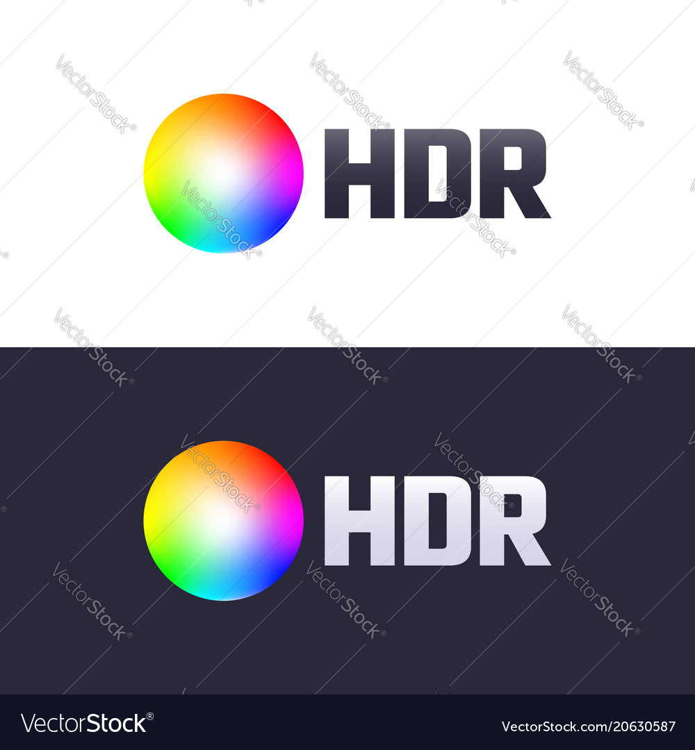 High dynamic range symbol Royalty Free Vector Image High dynamic range symbol Royalty Free Vector Image