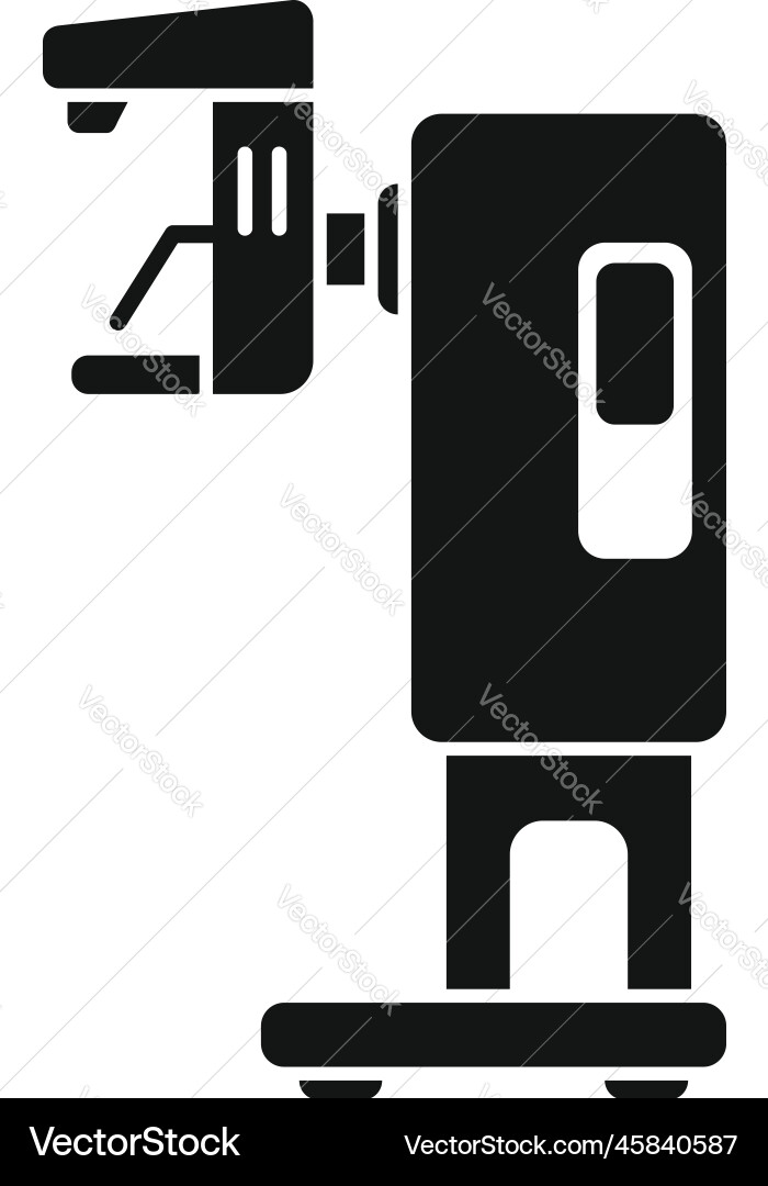 Medical mammography machine icon simple Royalty Free Vector
