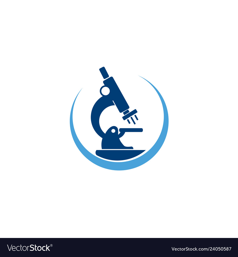 Microscope simple icon Royalty Free Vector Image