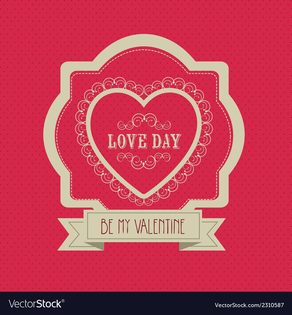 Poster valentines day love and friendship Vector Image