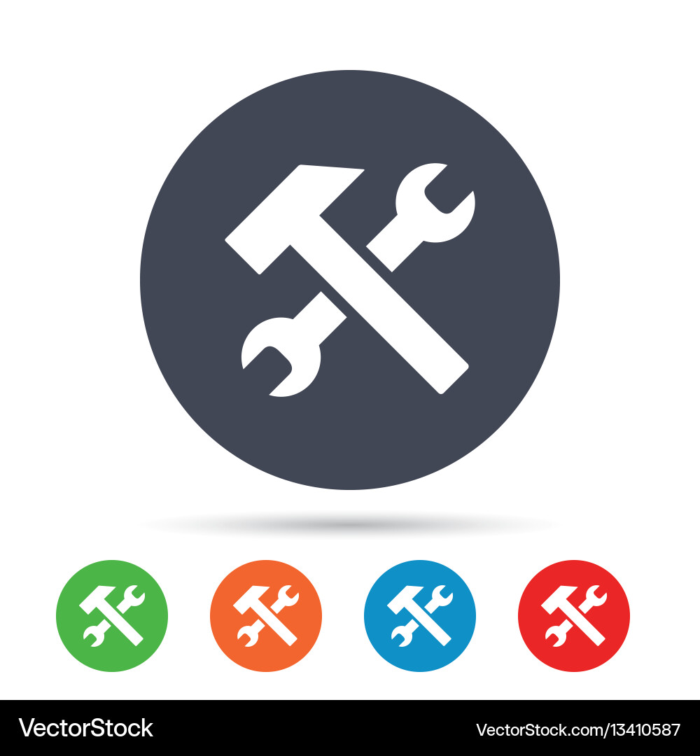 Repair tool sign icon service symbol Royalty Free Vector
