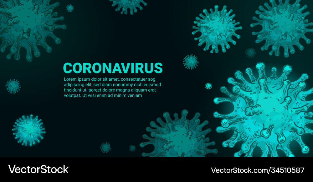 Virus concept covid-19 coronavirus infection Vector Image