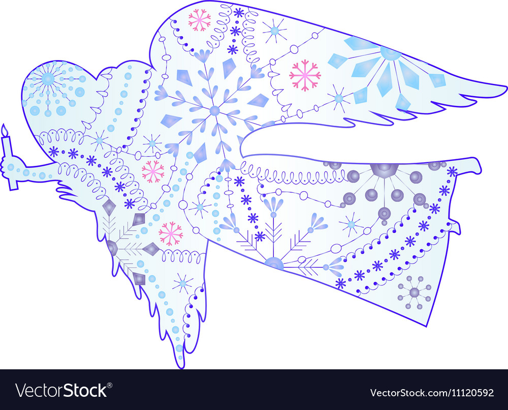 Angel gradient Royalty Free Vector Image - VectorStock