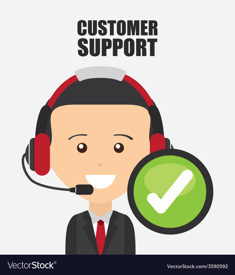 Customer support Royalty Free Vector Image - VectorStock