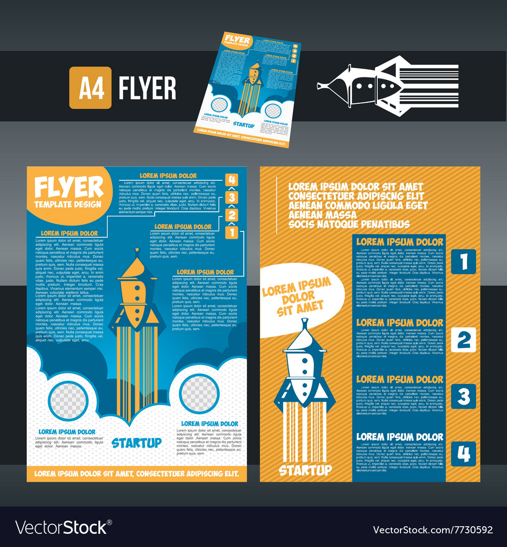 Flyer Royalty Free Vector Image - VectorStock