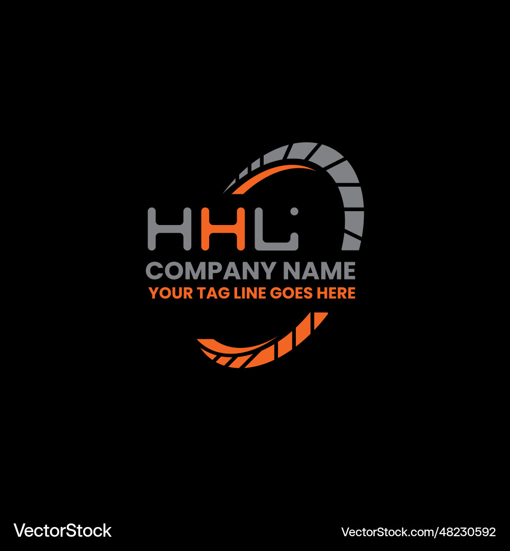 Hhl letter logo creative design with graphic Vector Image