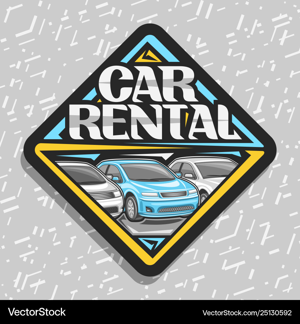 Logo for car rental Royalty Free Vector Image - VectorStock